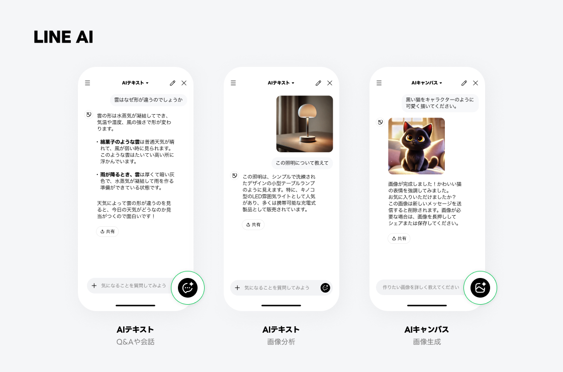 生成AIを活用した新サービスが「LINE」に誕生。「LINE AI」、「LINE AIトークサジェスト」を提供開始。「LINE」が人とAIをつなぐプラットフォームへ｜LINEヤフー株式会社